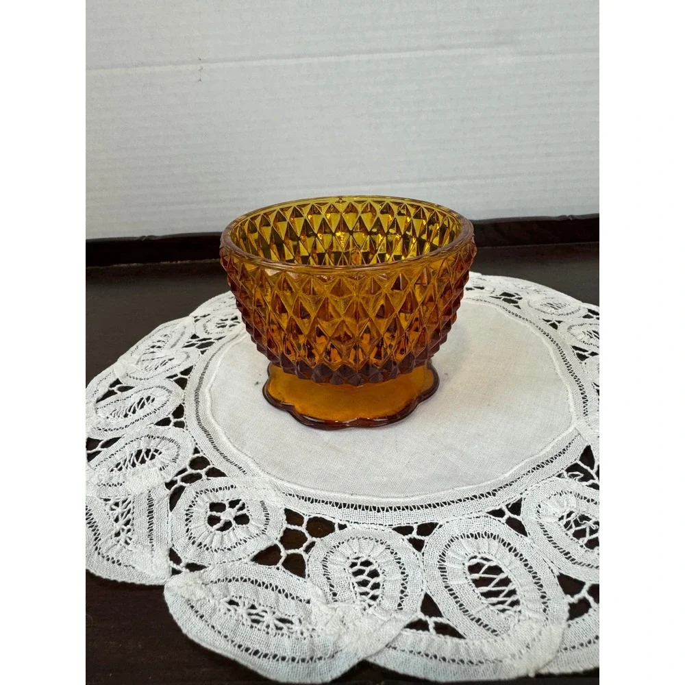 Accents | Vintage Indiana Glass Diamond Fairy Lamp Base No Chips Or ...